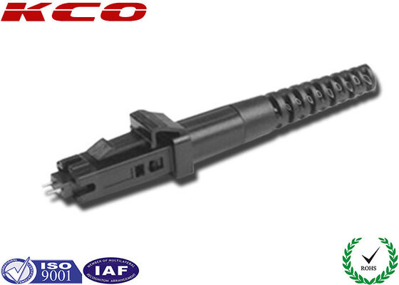 Dual LC Connector Fiber Optic Pull Proof , Plastic Optical Fiber Connectors